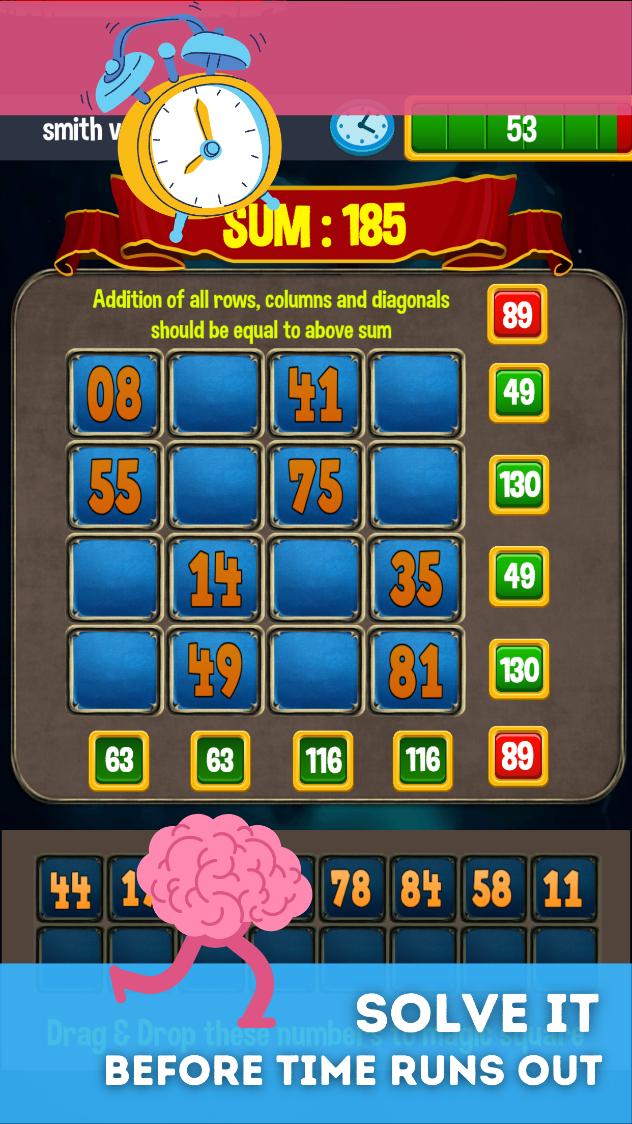 Infinite magic square Puzzle 4×4 – Vichitra Games